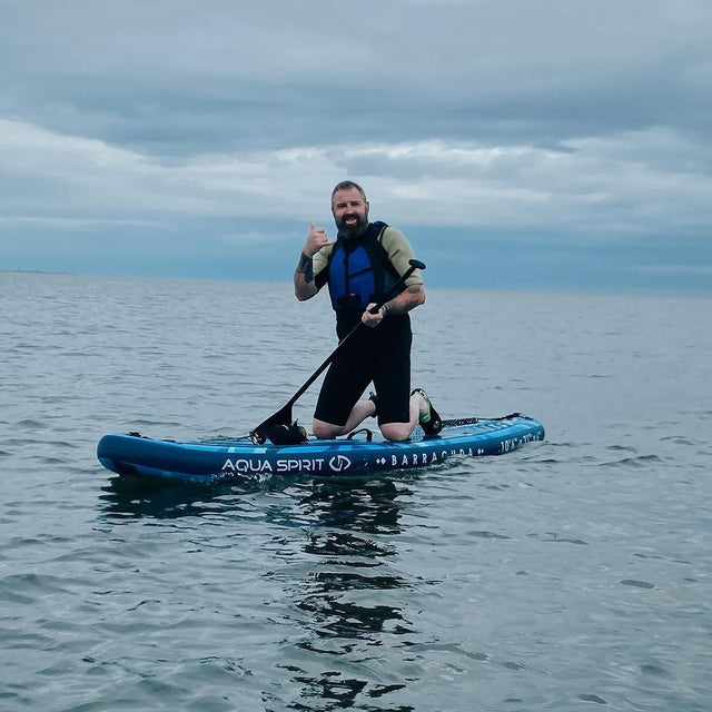 AQUA SPIRIT Barracuda Inflatable Stand Up Paddle Board With Kayak ...